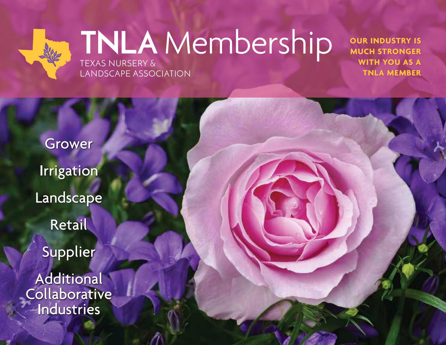 TNLA Membership Brochure by Texas Nursery & Landscape Association - Issuu