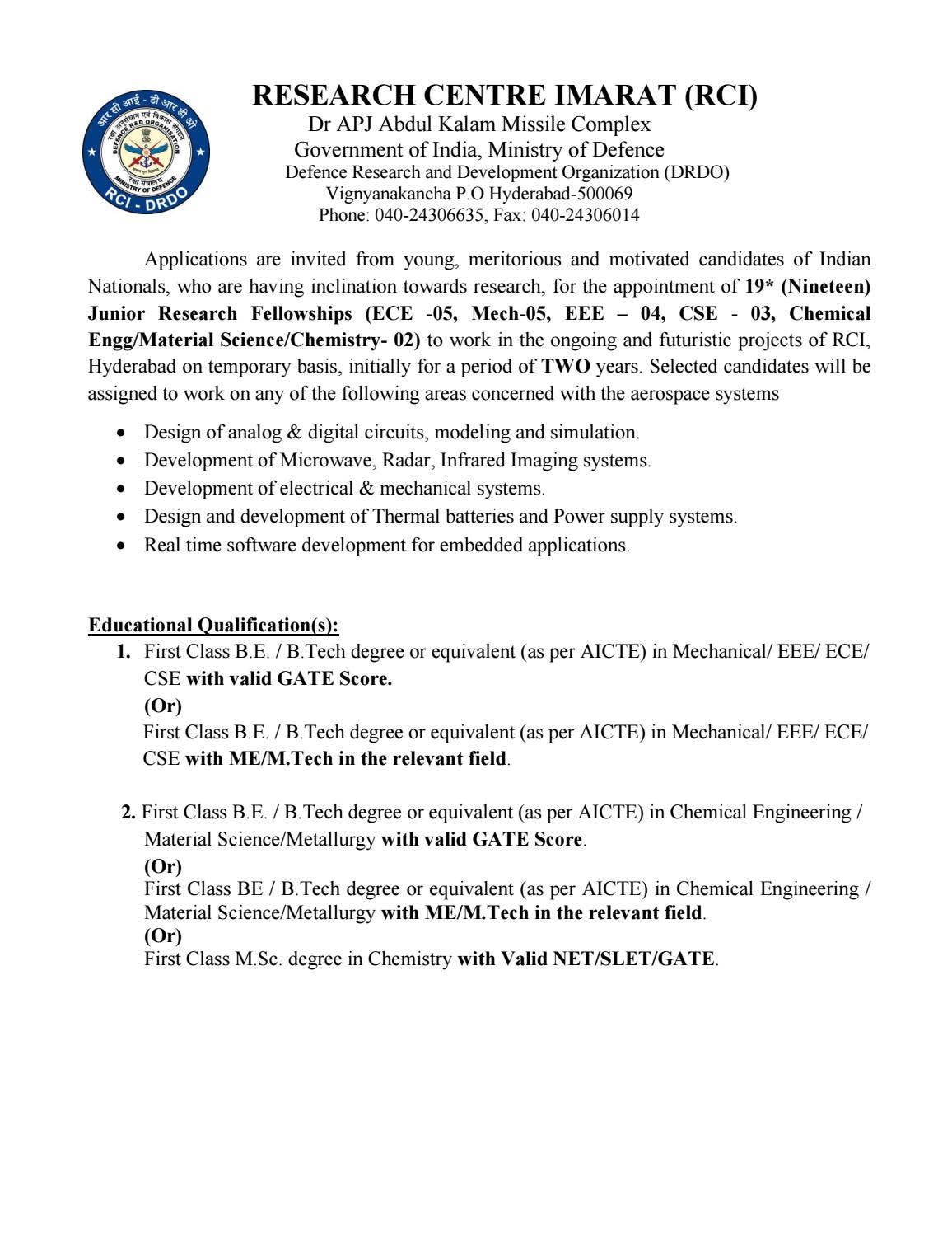 drdo-rci by BioTecNika - Issuu