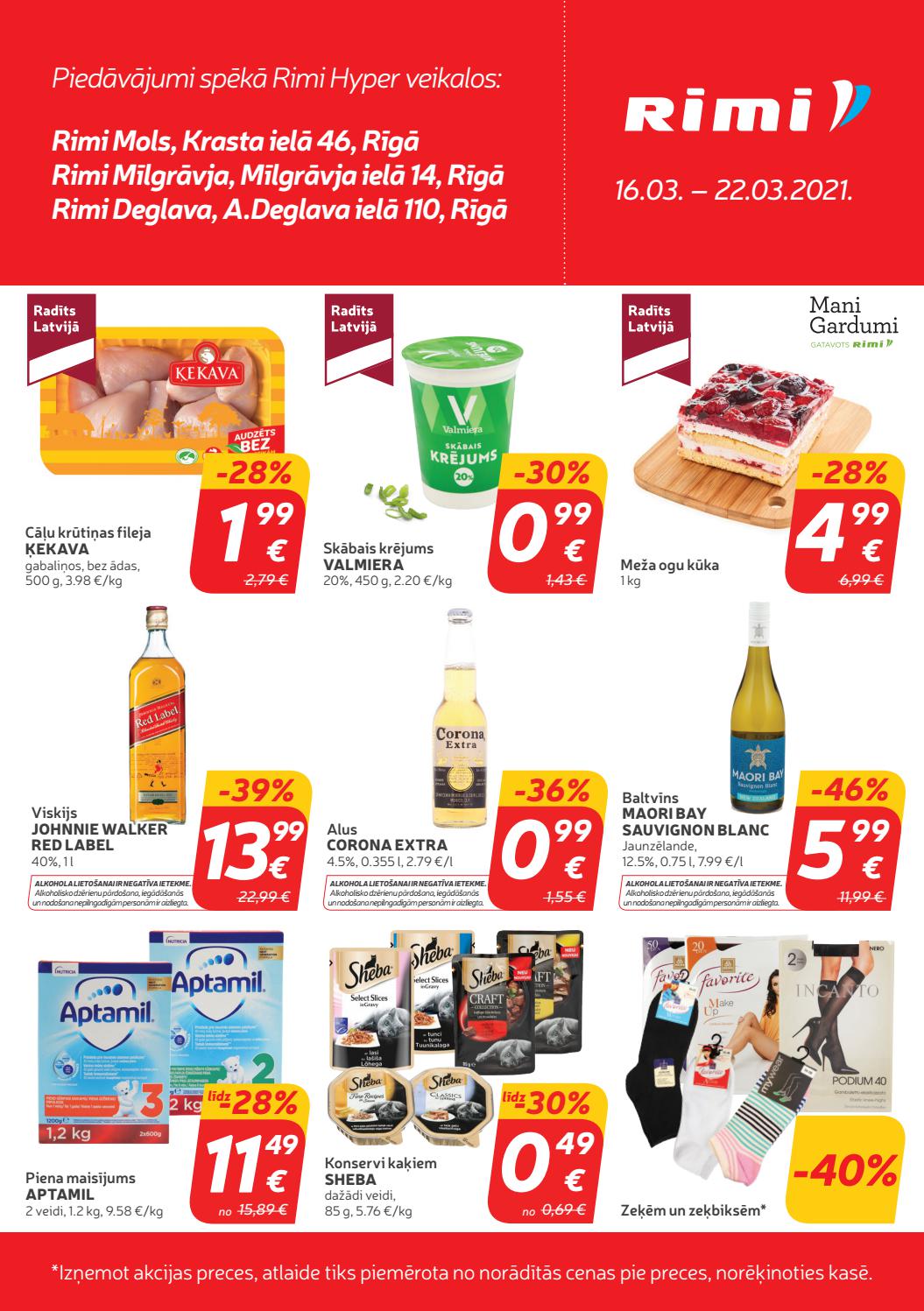 Rimi Hyper piedāvājumi Rīgā 16.03. - 22.03.2021. by Rimi - Issuu