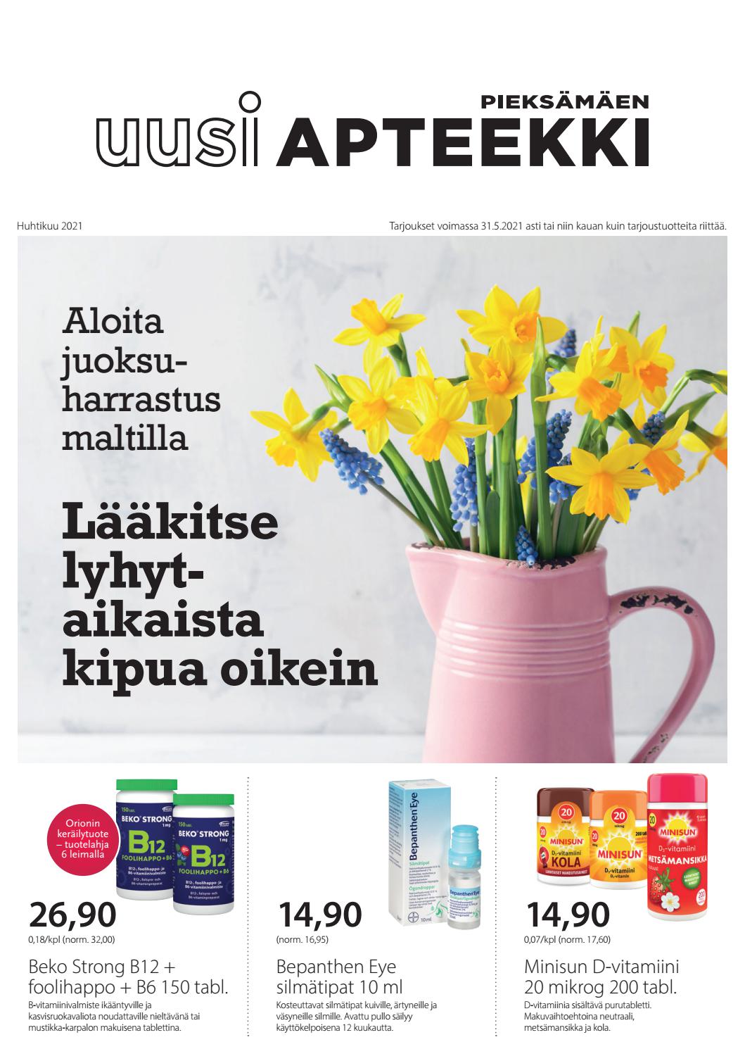 Pieksämäen apteekin Terveyssuora huhtikuu 2021 by Mainostoimisto SST Oy ...