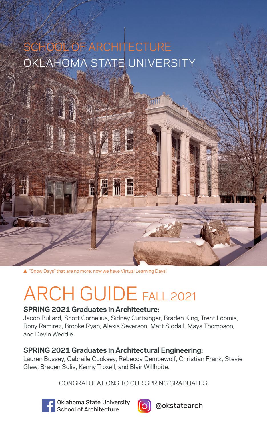 Fall 2021 ARCH Guide by architecture-okstate - Issuu