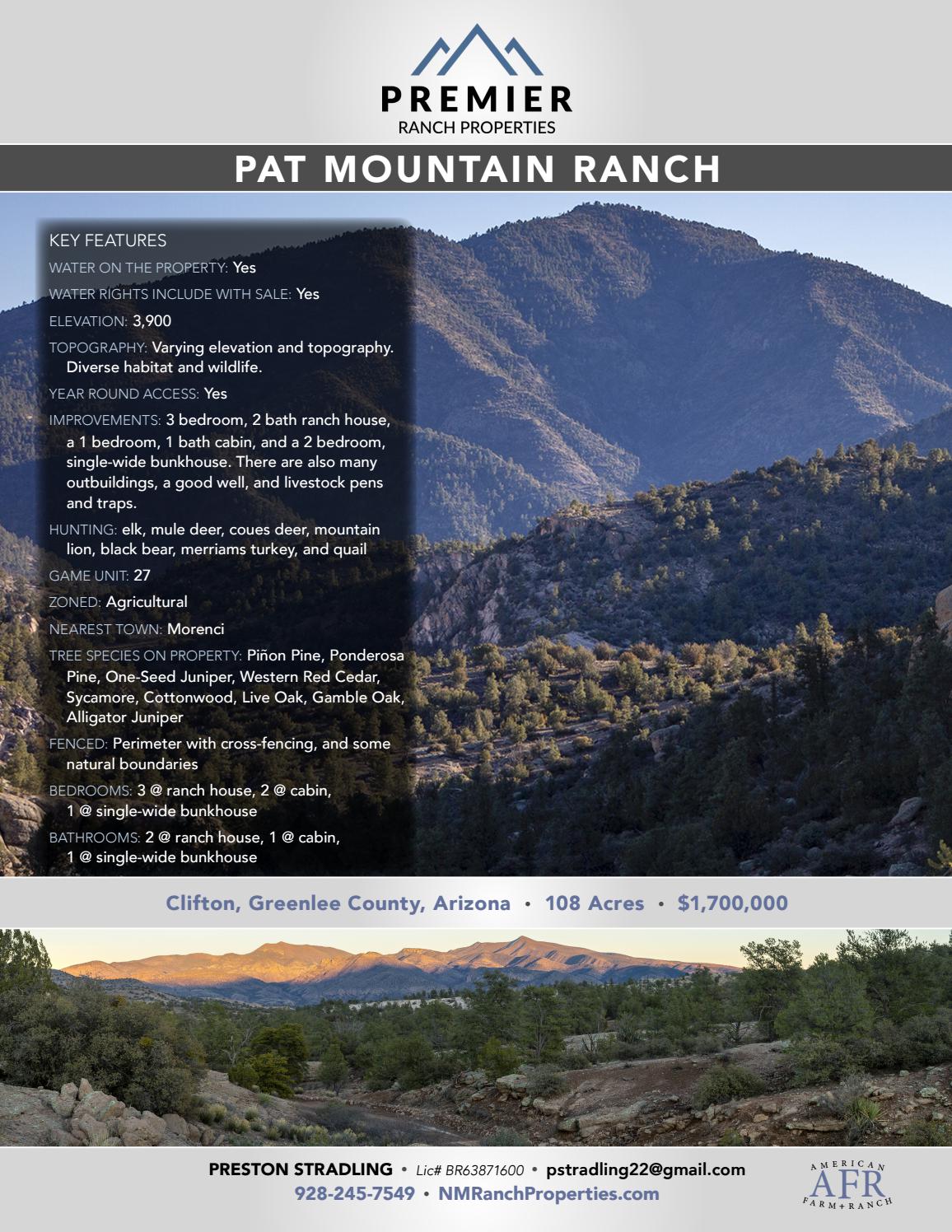 Premier Ranch Properties, Pat Mountain Ranch by American Farm + Ranch ...