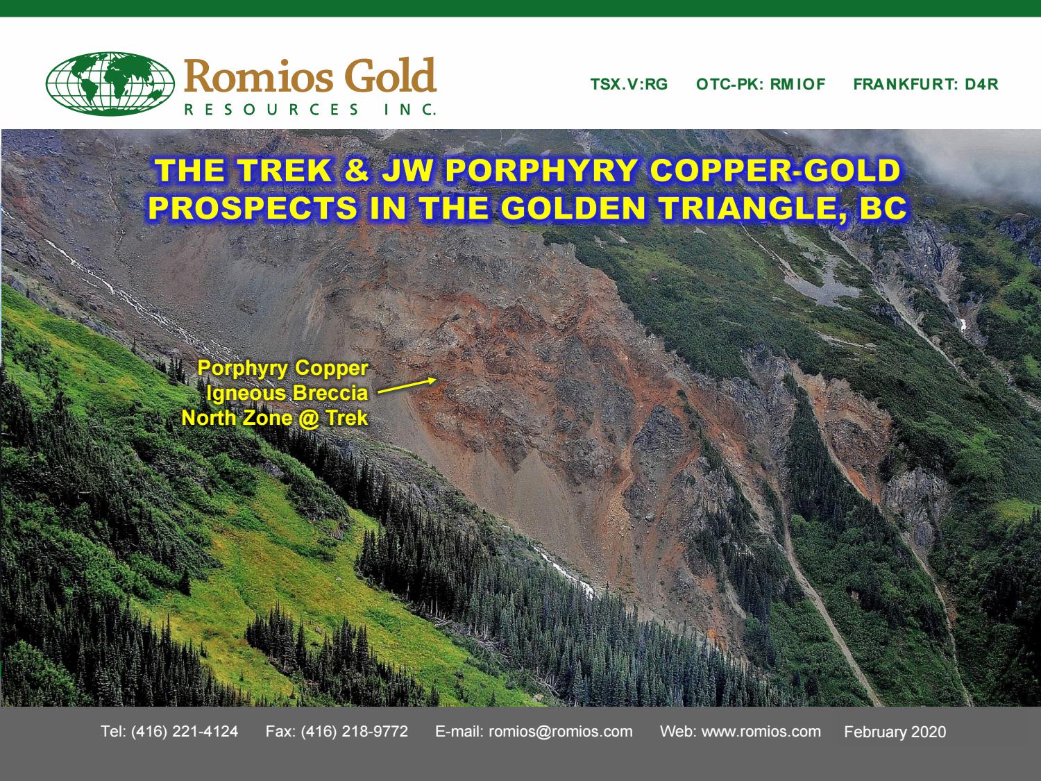 The Treck & JW Porphyry Copper-Gold Prospects in the Golden Triangle ...