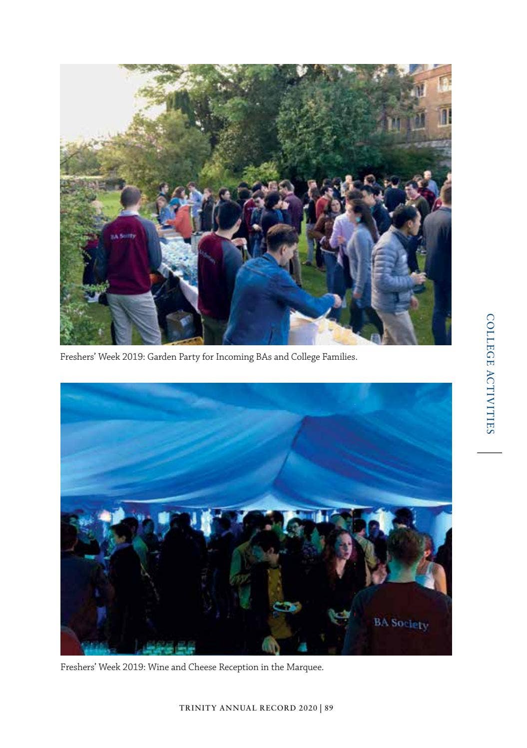 Trinity College Annual Record 2020 by Trinity College Cambridge - Issuu