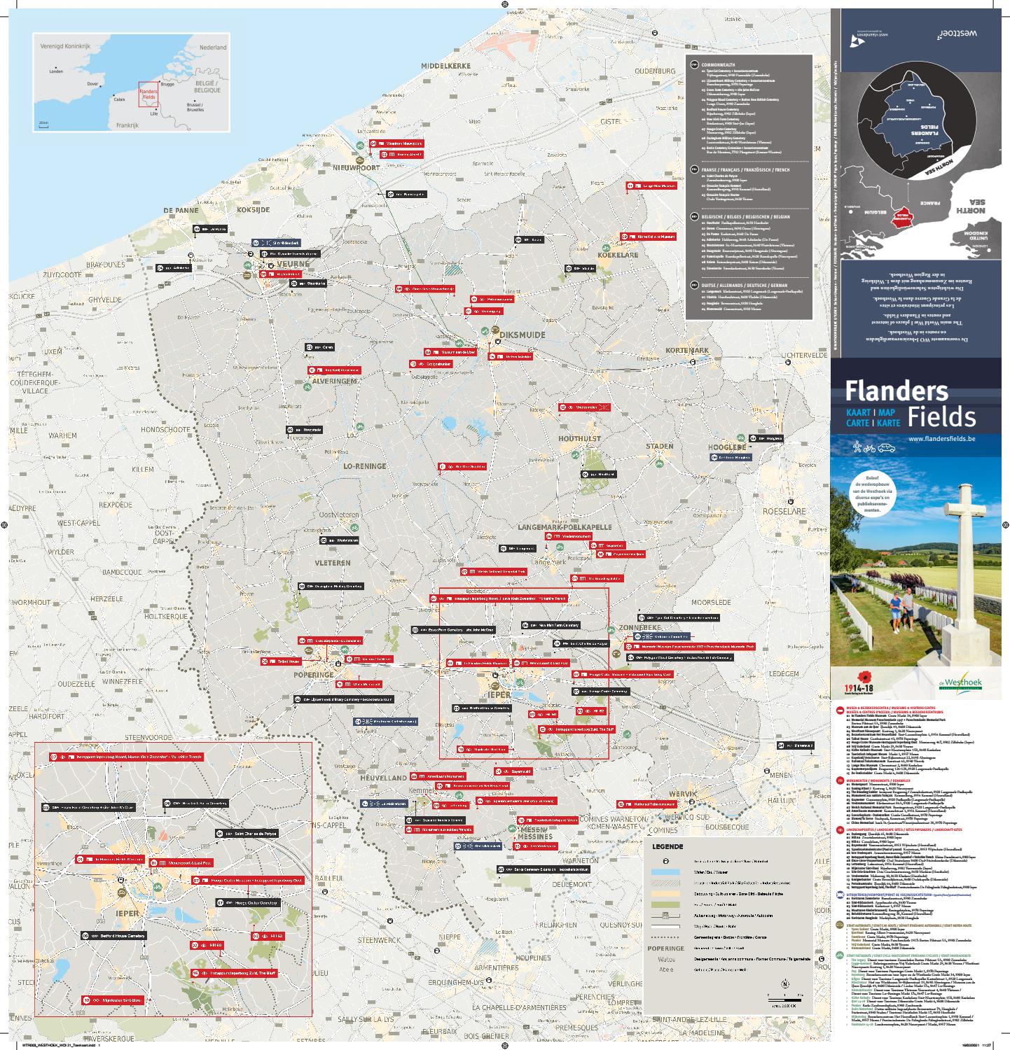 Toeristische WO I kaart Westhoek by Westtoer - Issuu