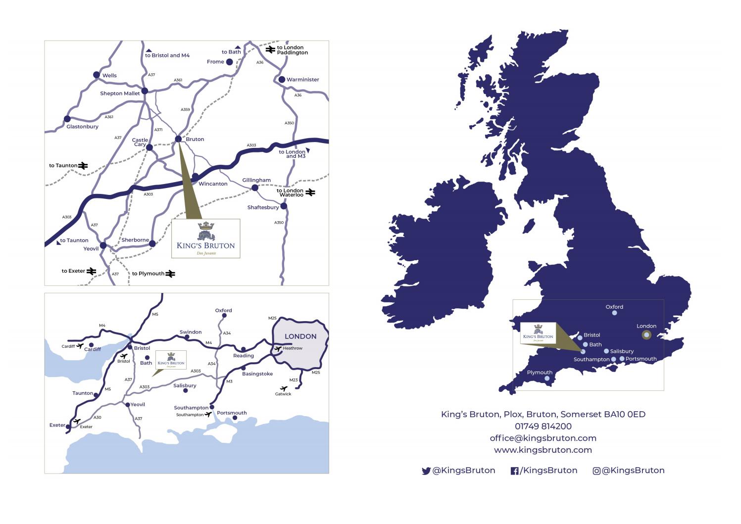 King's Bruton South West England Map by King's Bruton - Issuu