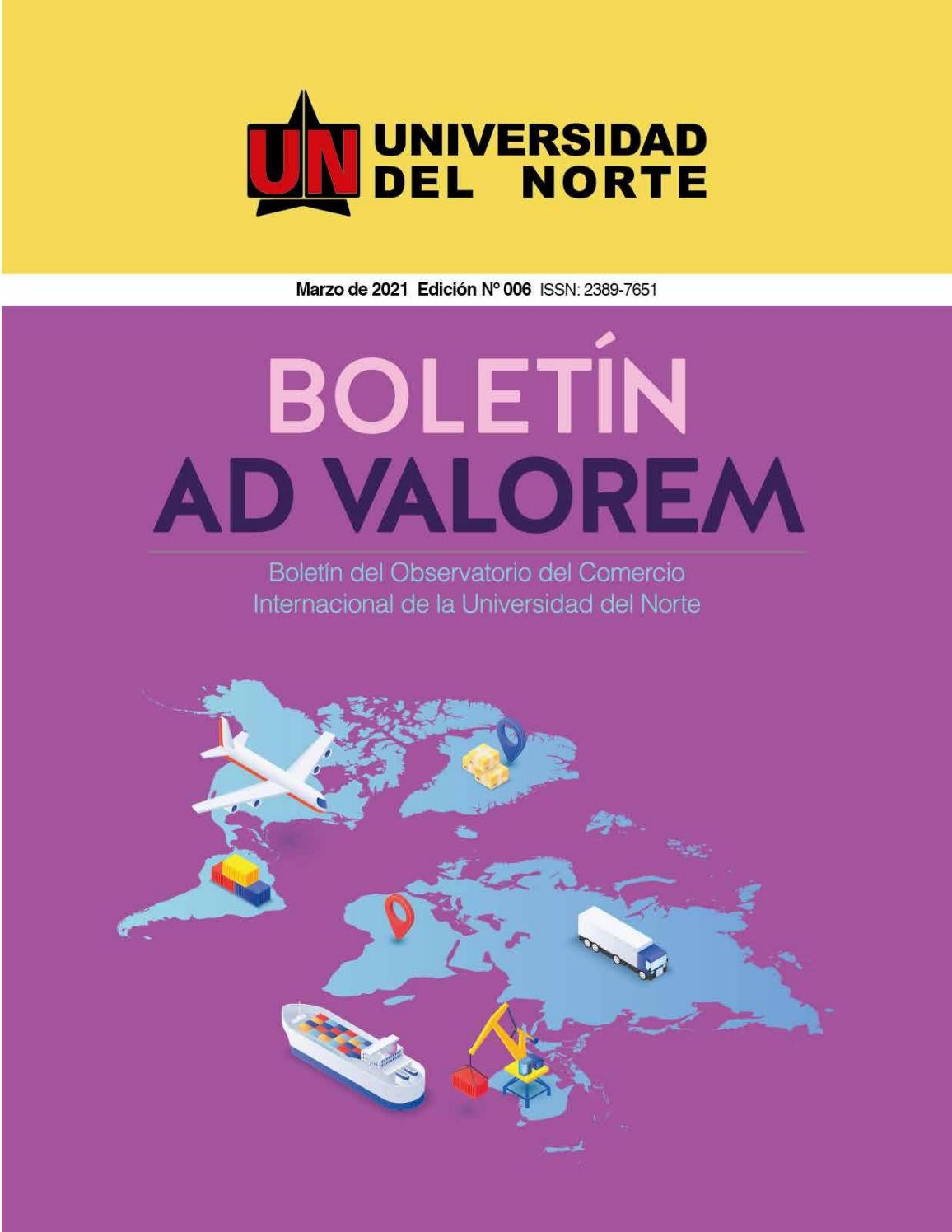 Boletín AD VALOREM - Edición Nº006 by Universidad del Norte Colombia ...
