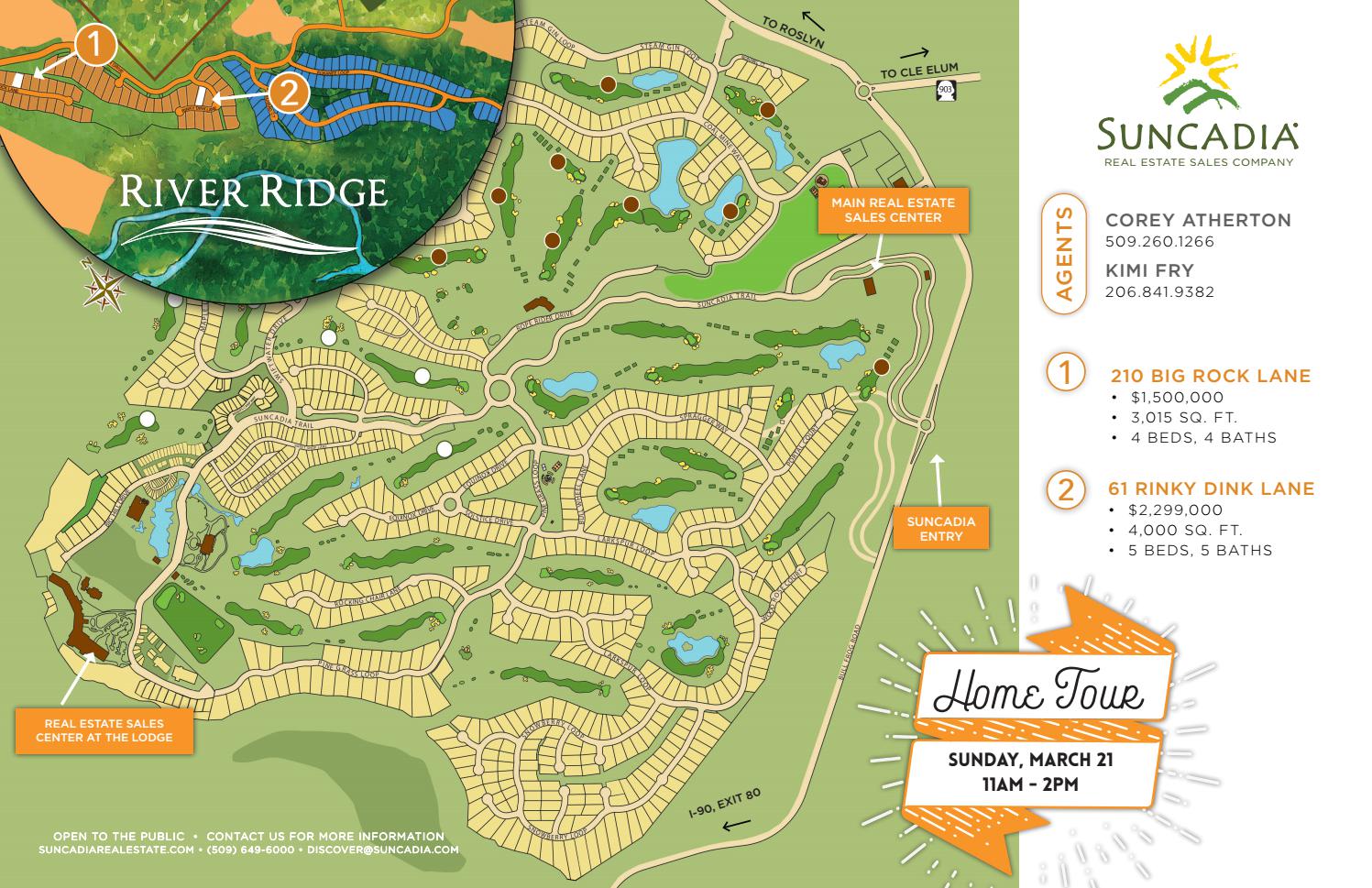 Home Tour Map, March 2021 by Suncadia Resort - Issuu