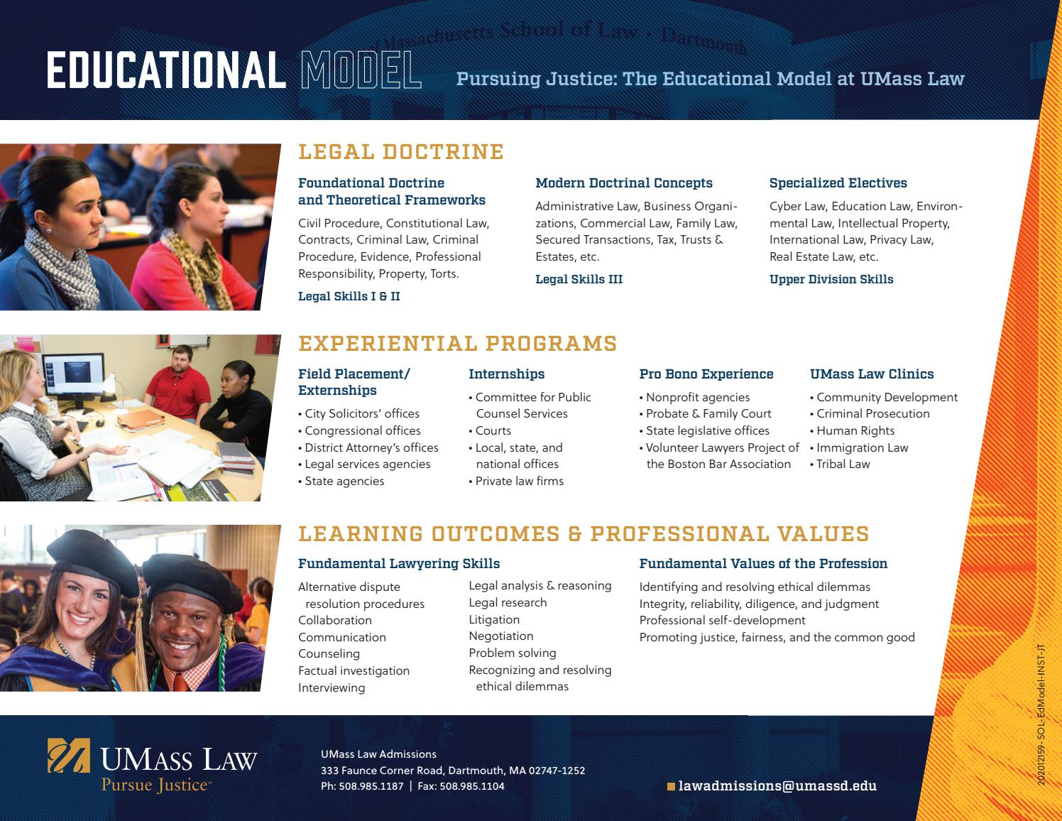 UMassD School of Law Education Model by UMass Dartmouth - Issuu