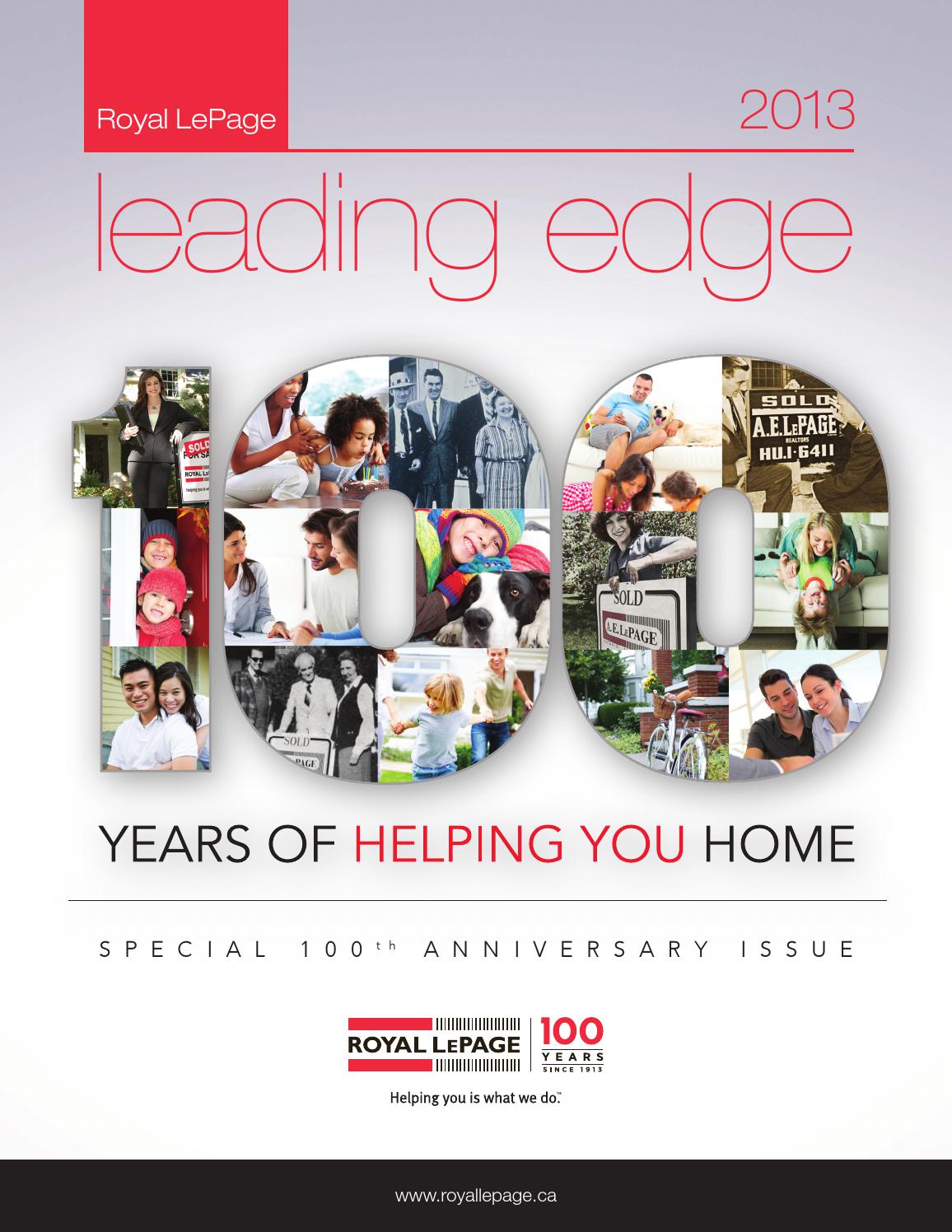 2013 Leading Edge Magazine | Royal LePage by Royal LePage Canada - Issuu