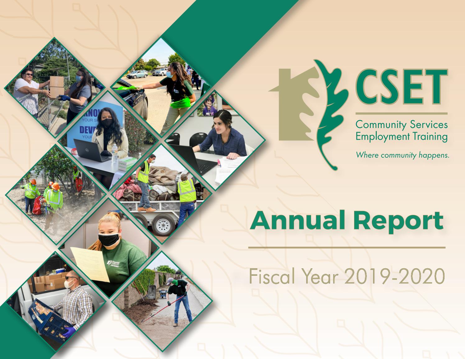 CSET Annual Report Fiscal Year 2019-2020 by Community Services ...