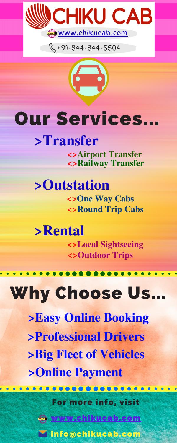 Get Chiku Cab Services Across India by chikucab - Issuu