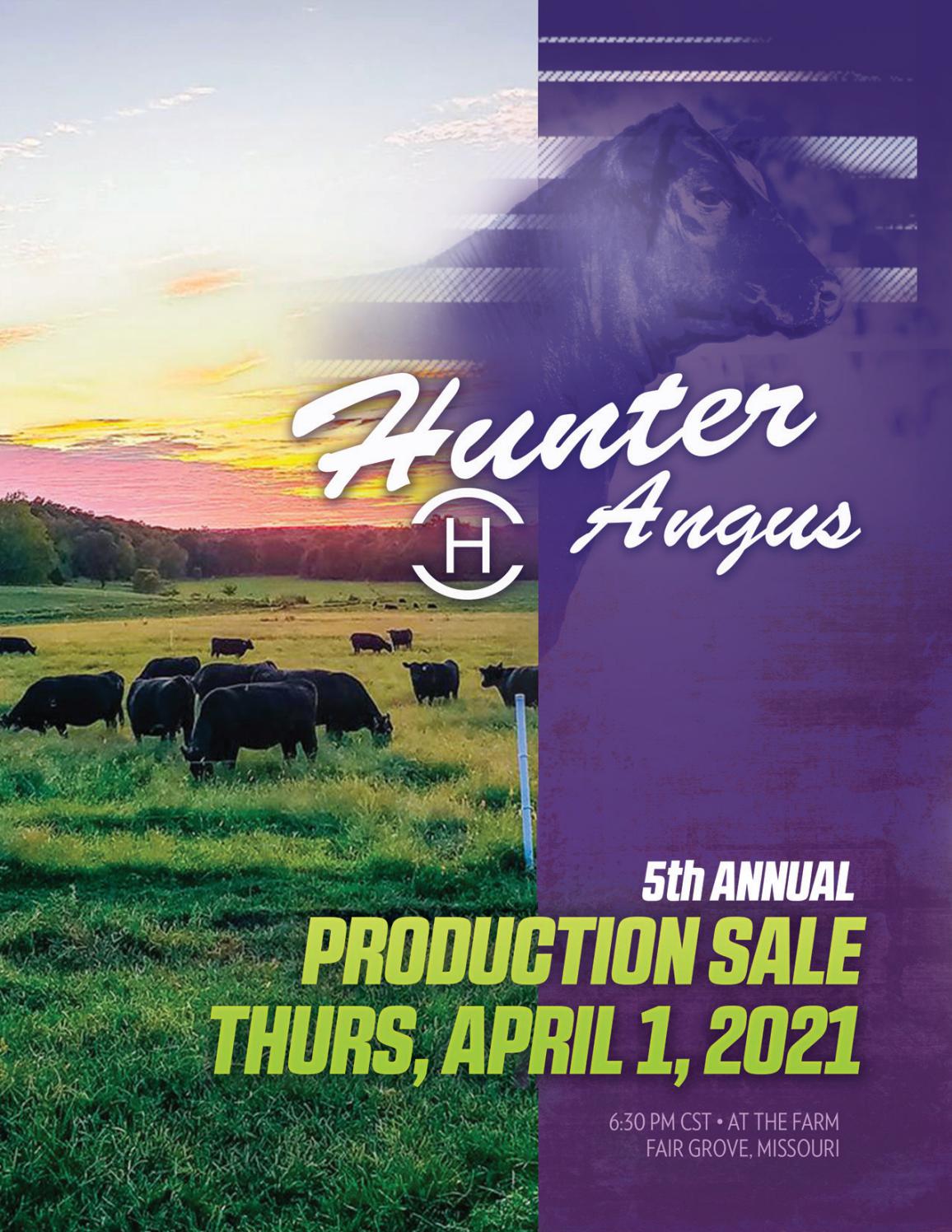 Hunter Angus 2021 Production Sale by Monti West Design - Issuu
