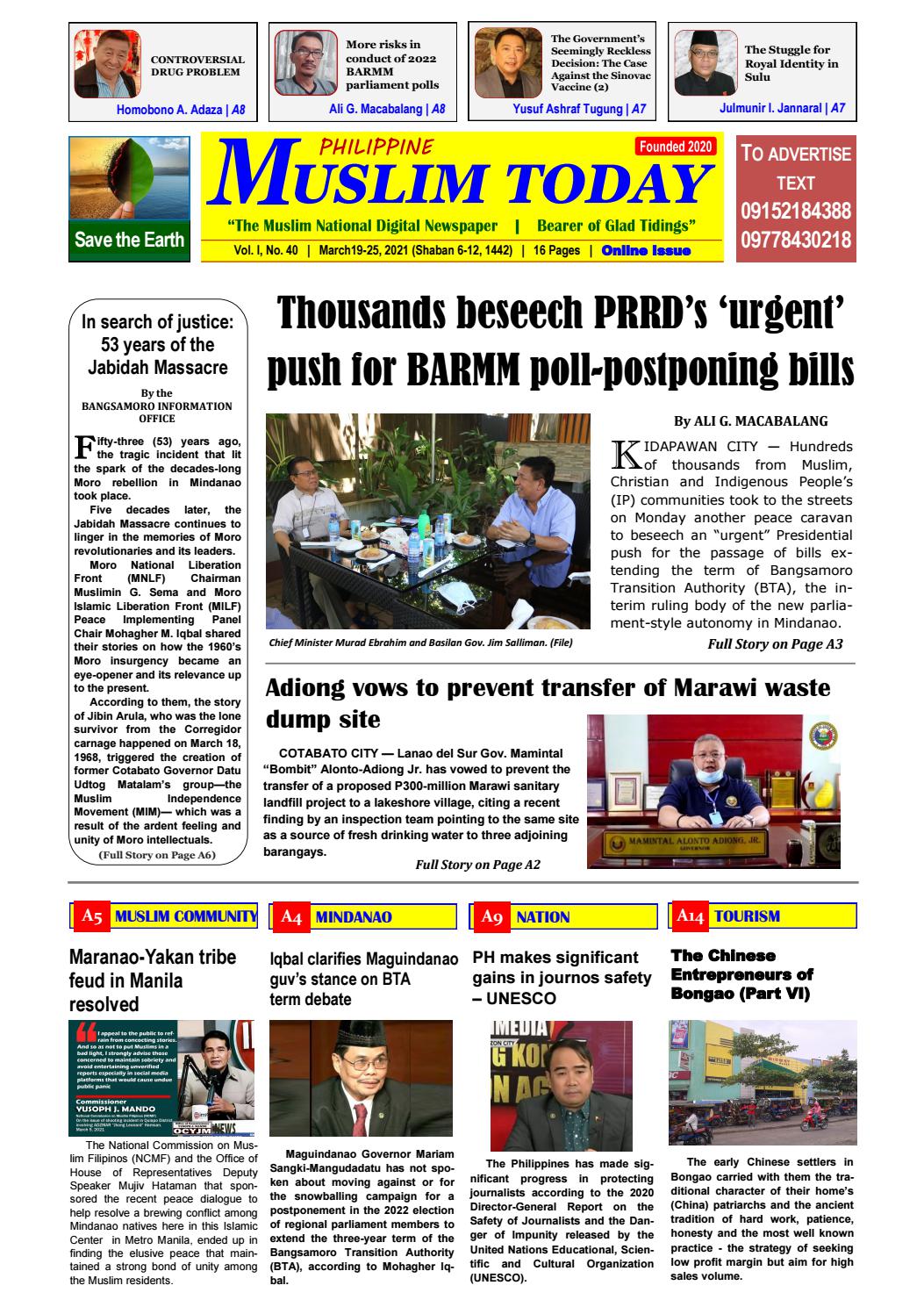Philippine Muslim Today by Philippine Muslim Today - Issuu