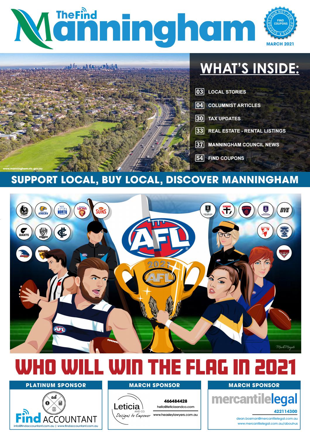 Find Manningham - March Edition 2021 by Find - Issuu