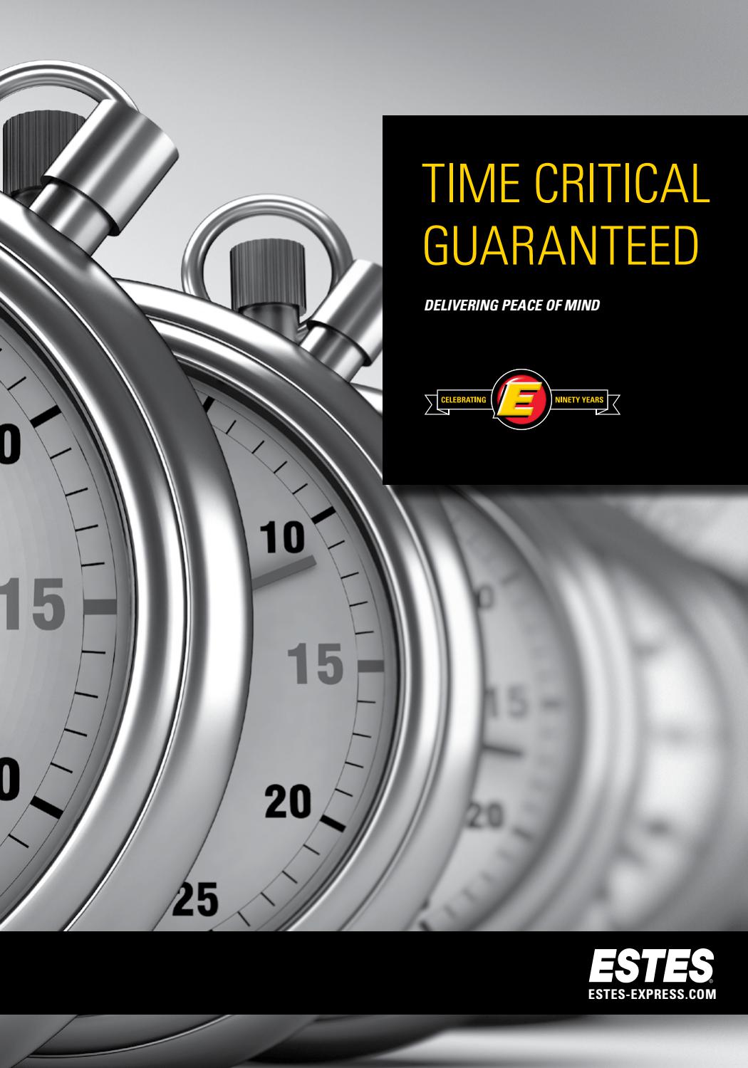 Estes Time-Critical Guaranteed by Estes - Issuu