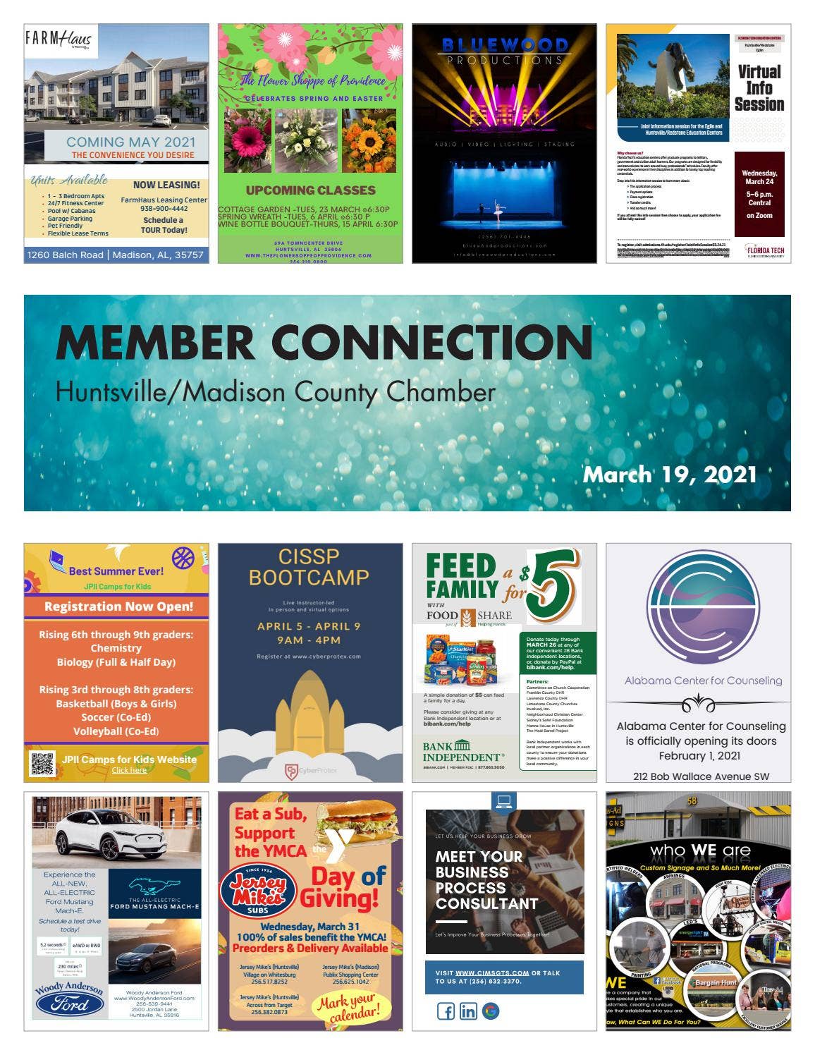 Member Connection, March 19, 2021 by Huntsville/Madison County Chamber ...