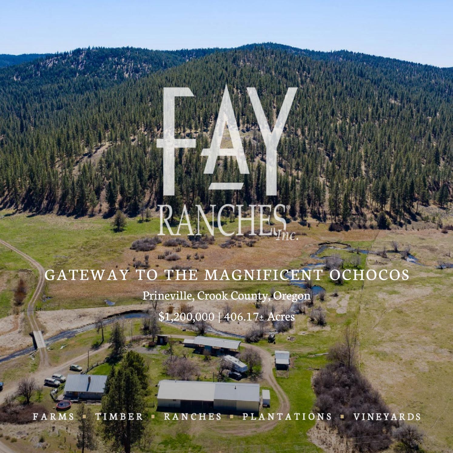 SOLD | Gateway to the Magnificent Ochocos | Fay Ranches by Fay Ranches ...