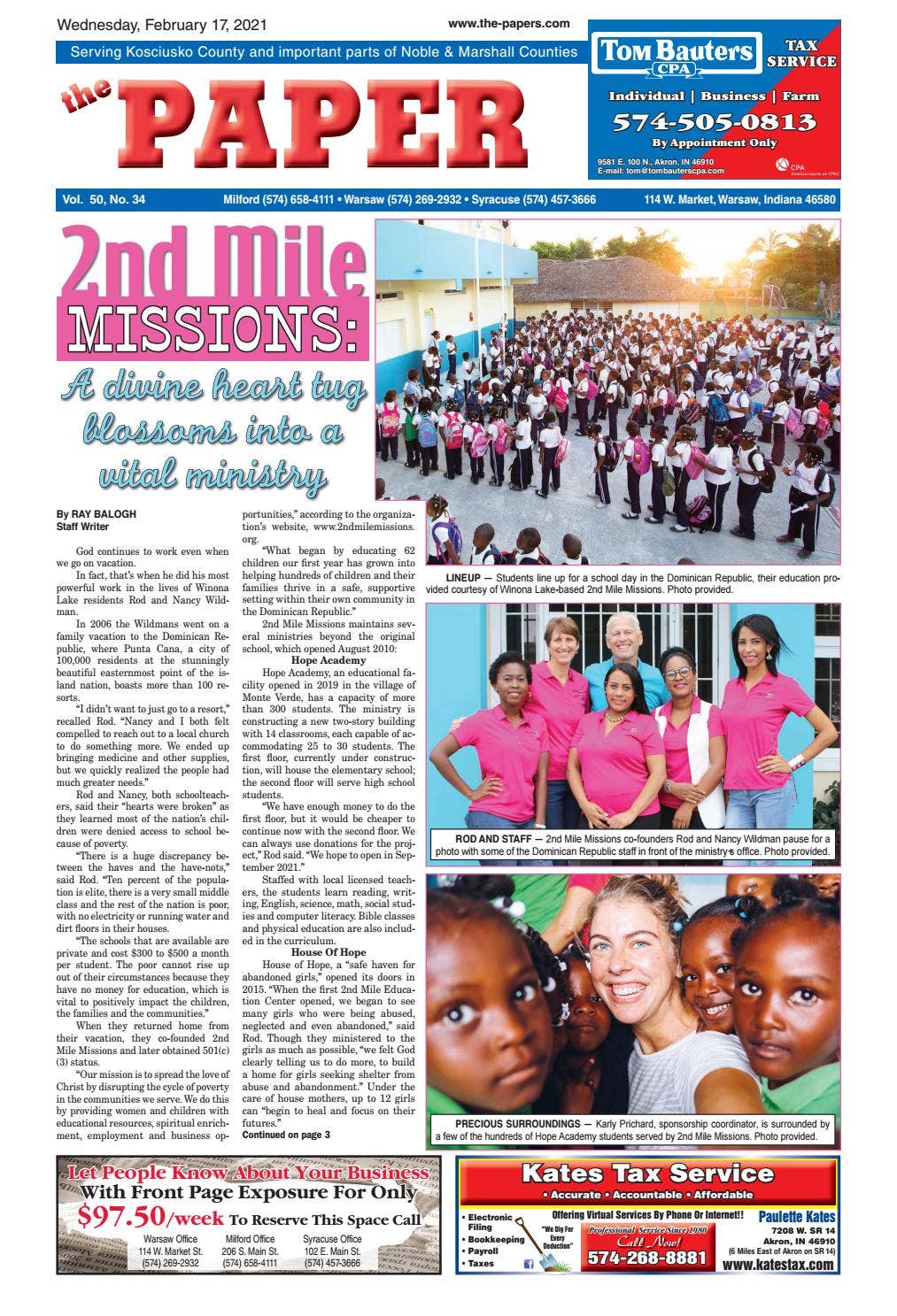 the Paper - Kosciusko County Edition - February 17, 2021 by The Papers Inc. - Issuu