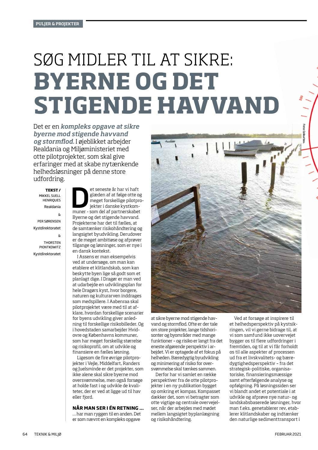 Søg midler til at sikre: Byerne og det stigende havvand by Realdania.dk ...
