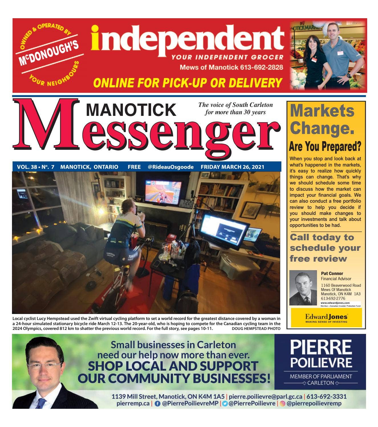Manotick Messenger March 26, 2021 by J Morris - Issuu