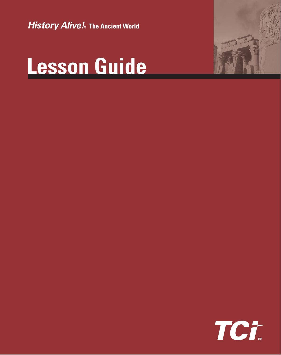 History Alive! The Ancient World Lesson Guide Sample by Teachers ...