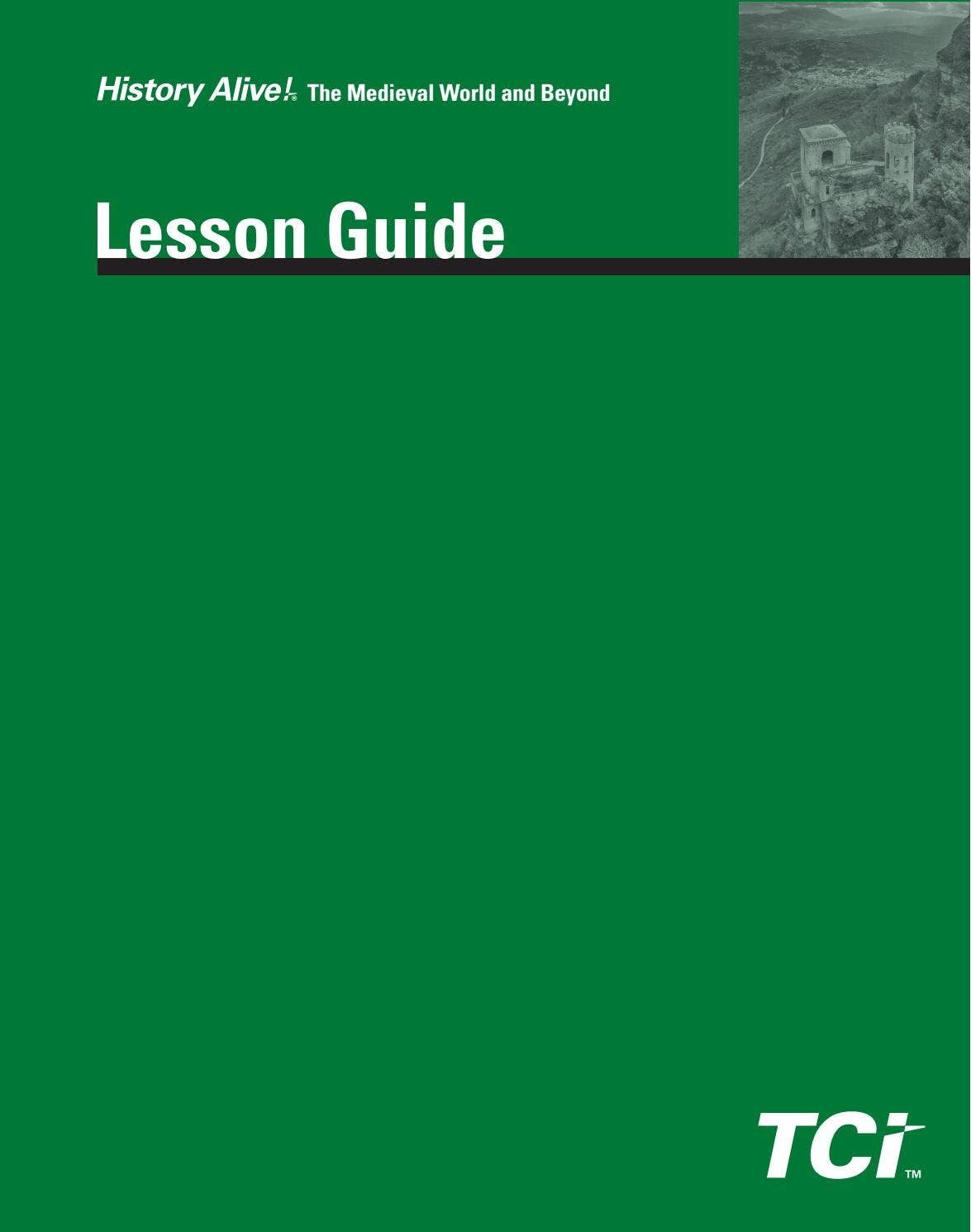 History Alive! The Medieval World and Beyond Lesson Guide Sample by ...