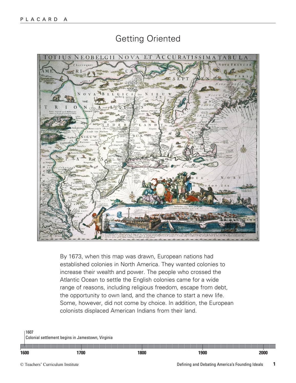 History Alive! Pursuing American Ideals Placards Sample by Teachers ...