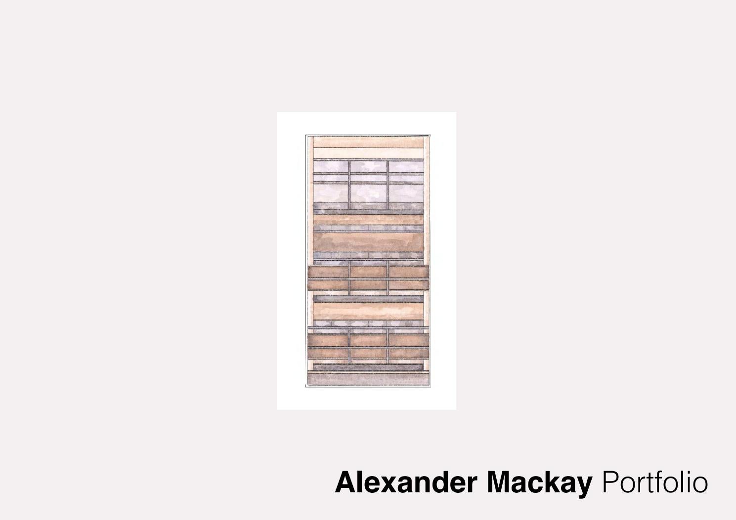 Alexander Mackay Part 1 Architecture Portfolio by alexmackayARCH - Issuu