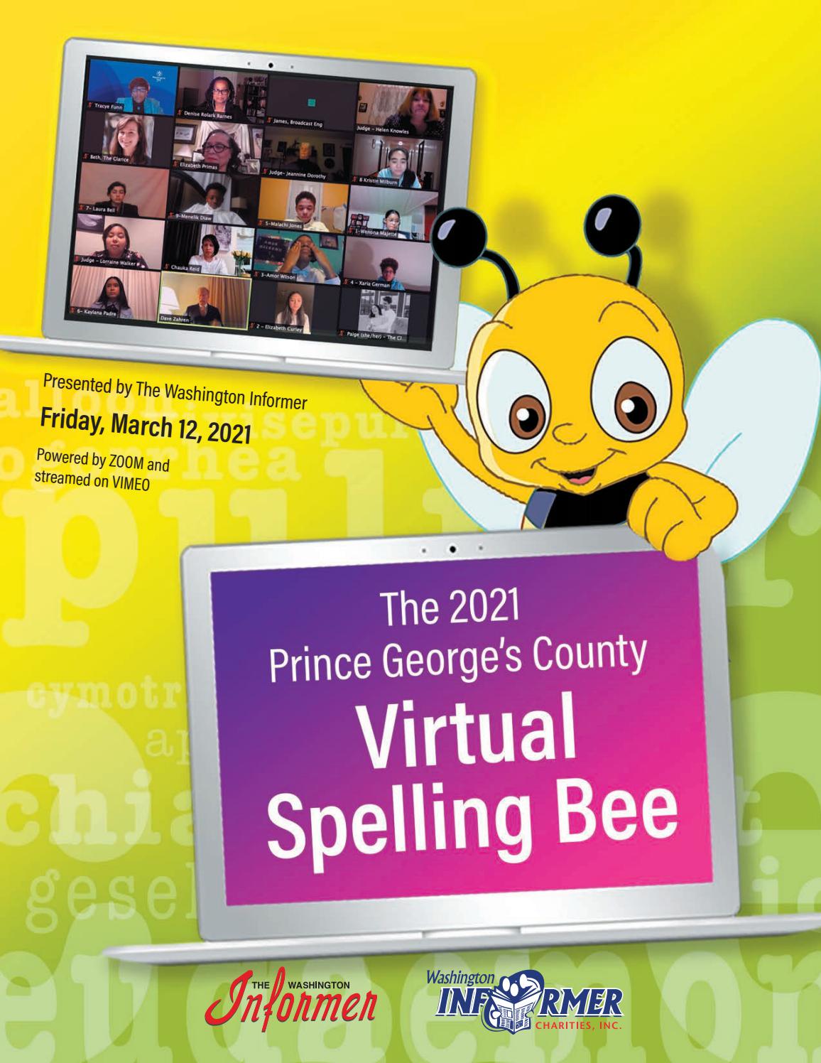 2021 PG County Spelling Bee Program by The Washington Informer - Issuu
