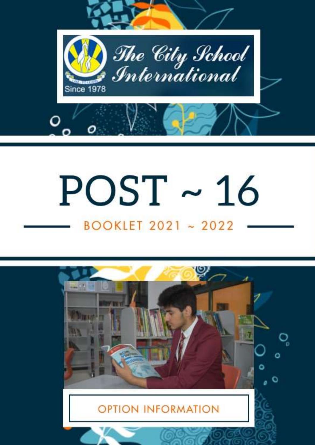 TCSI POST16 Booklet by TCSI Dubai - Issuu