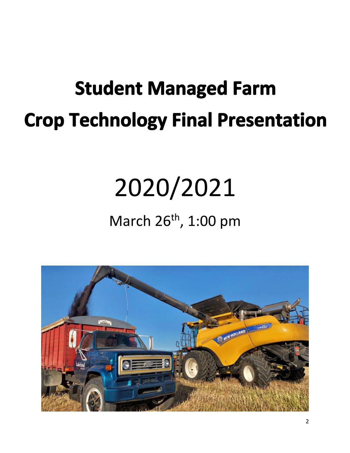 2020-21 SMF Crops Final Presentation Booklet by Lakeland College Canada ...