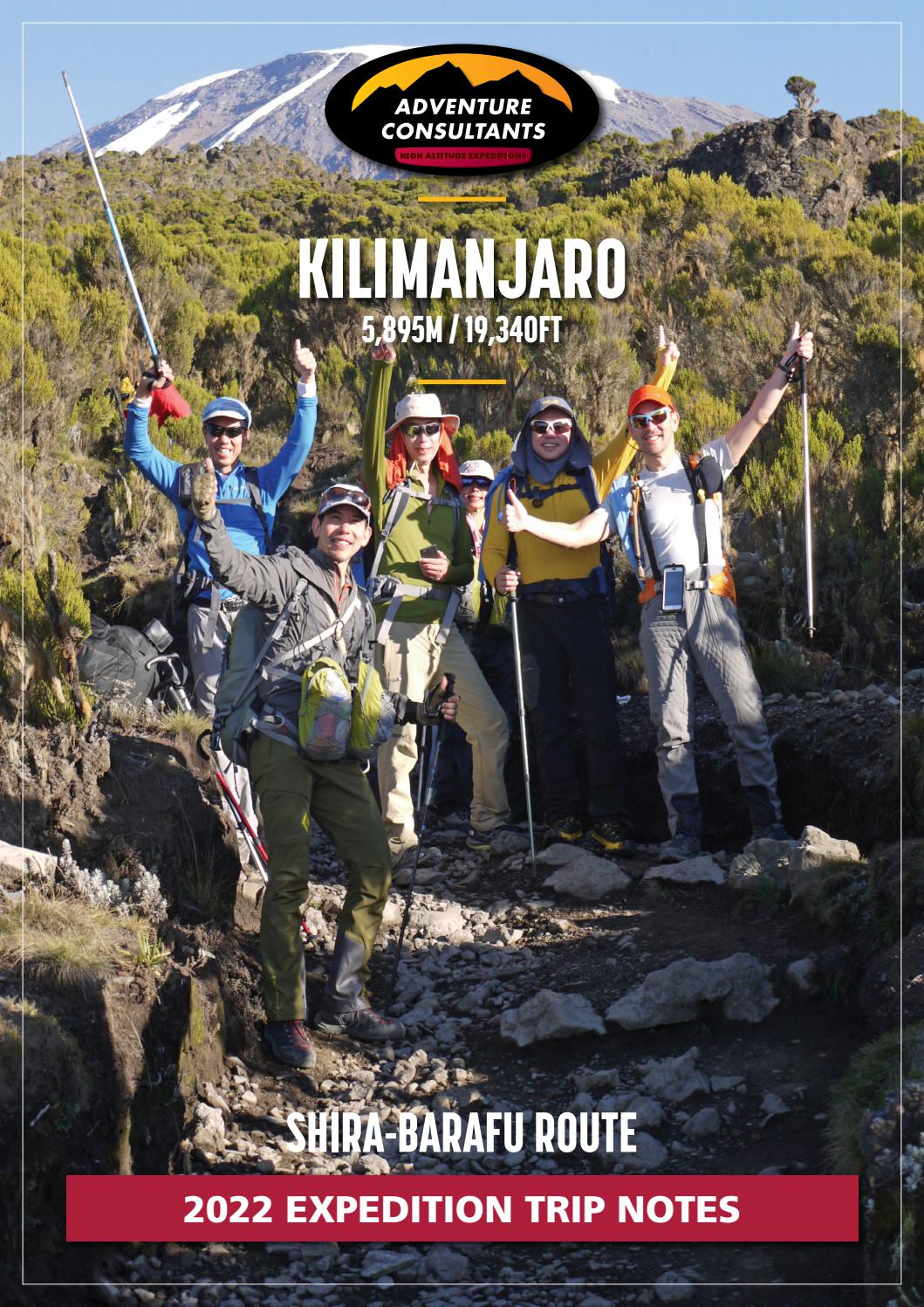 Adventure Consultants Kilimanjaro Expedition by Adventure Consultants ...