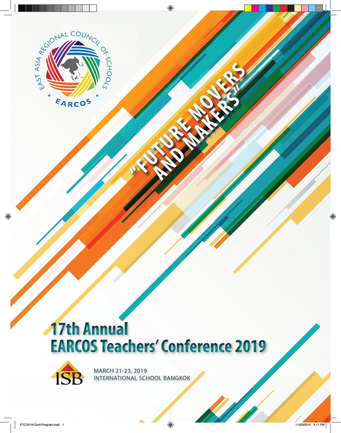 EARCOS Teachers' Conference 2019 by EARCOS.org - Issuu