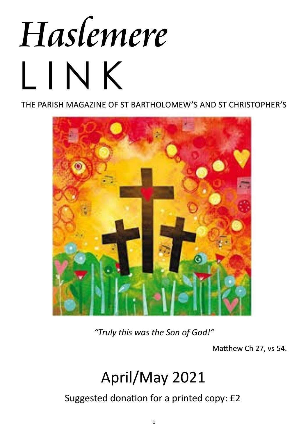 Haslemere Parish Link Magazine - April / May 2021 by haslemereparish ...