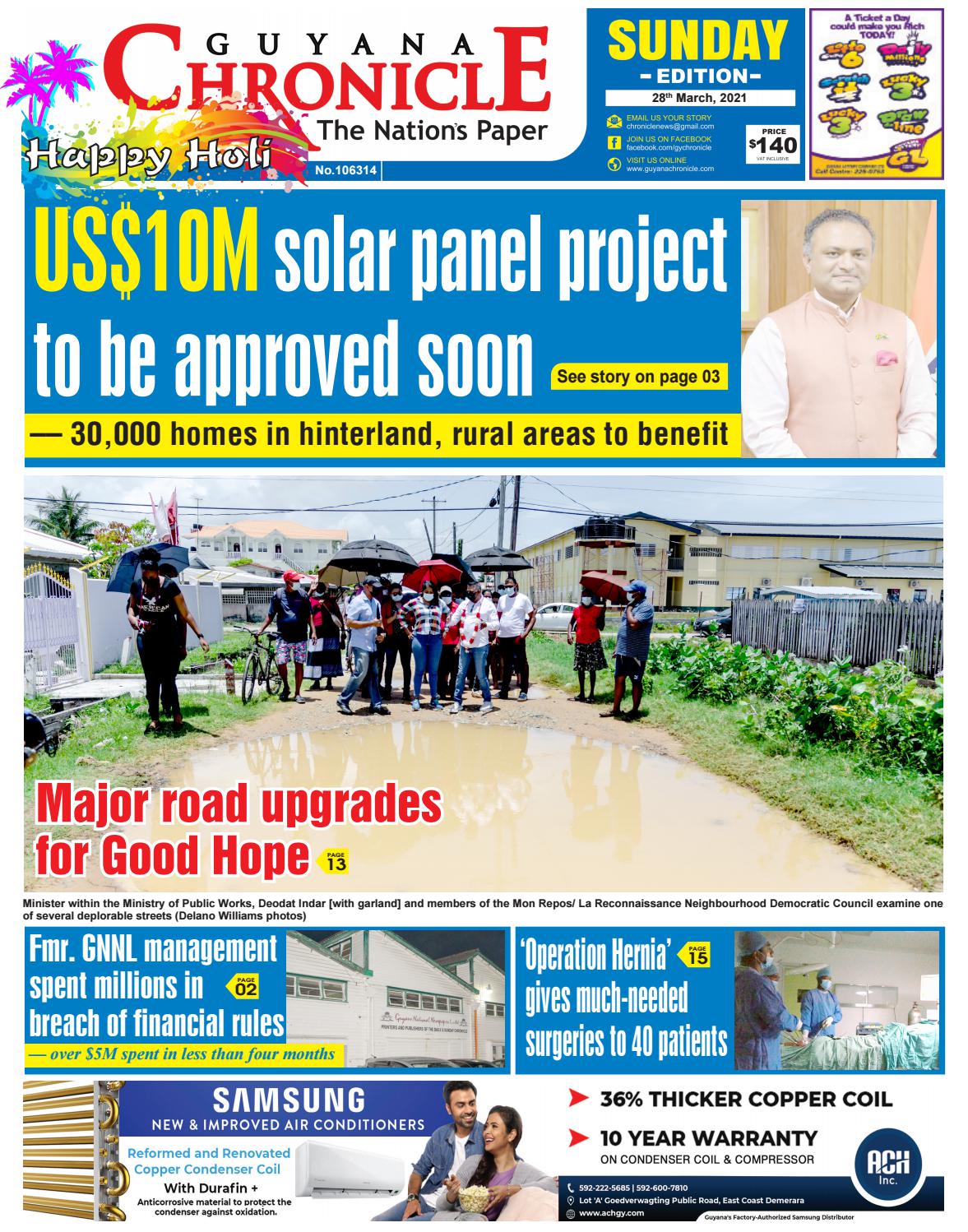 Guyana Chronicle 03-28-2021 by Guyana Chronicle - Issuu