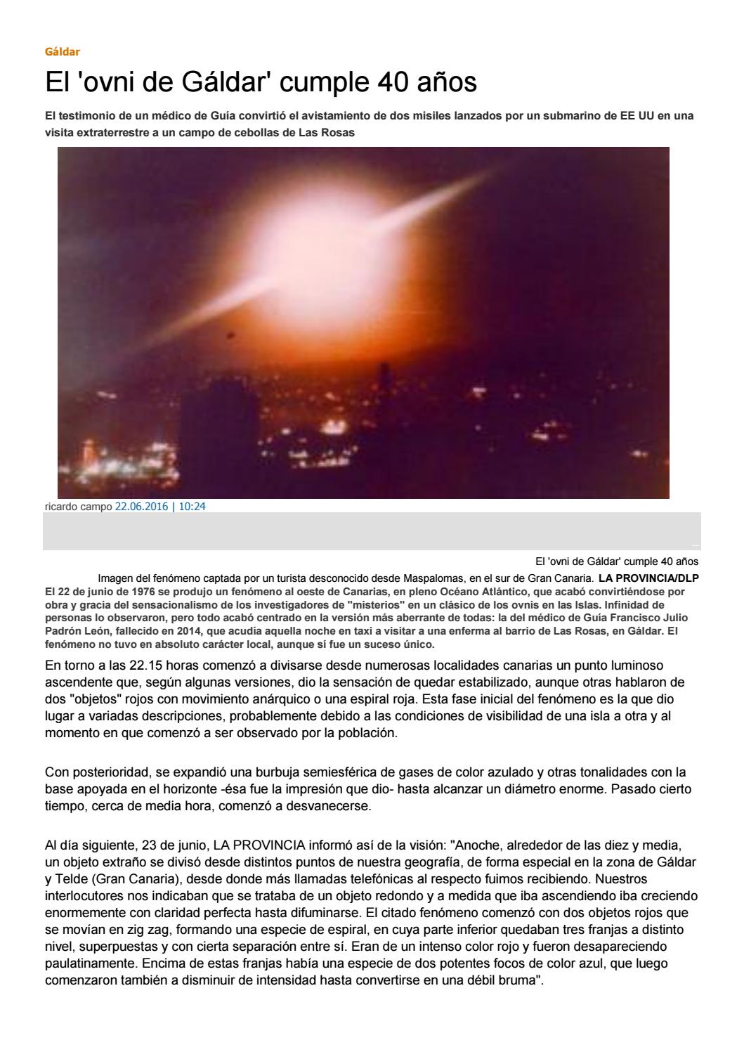 Gáldar 40 anos despues by Pier Paolo Roncoroni Romero - Issuu