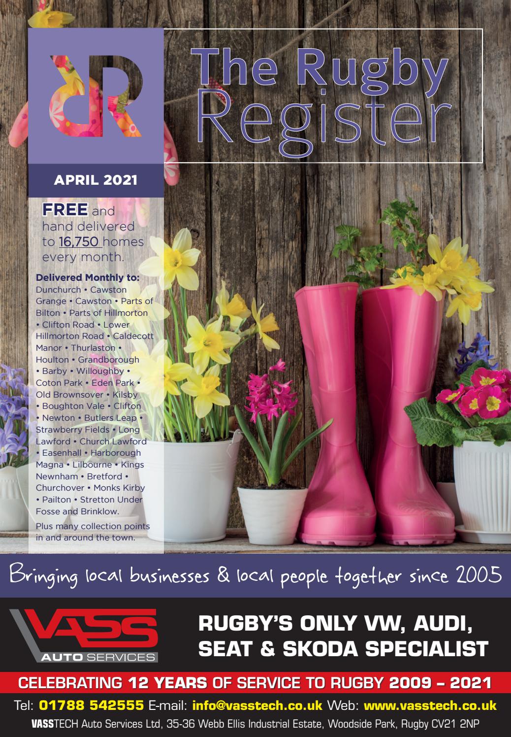 The Rugby Register - April 2021 Edition by RUGBY REGISTER - Issuu