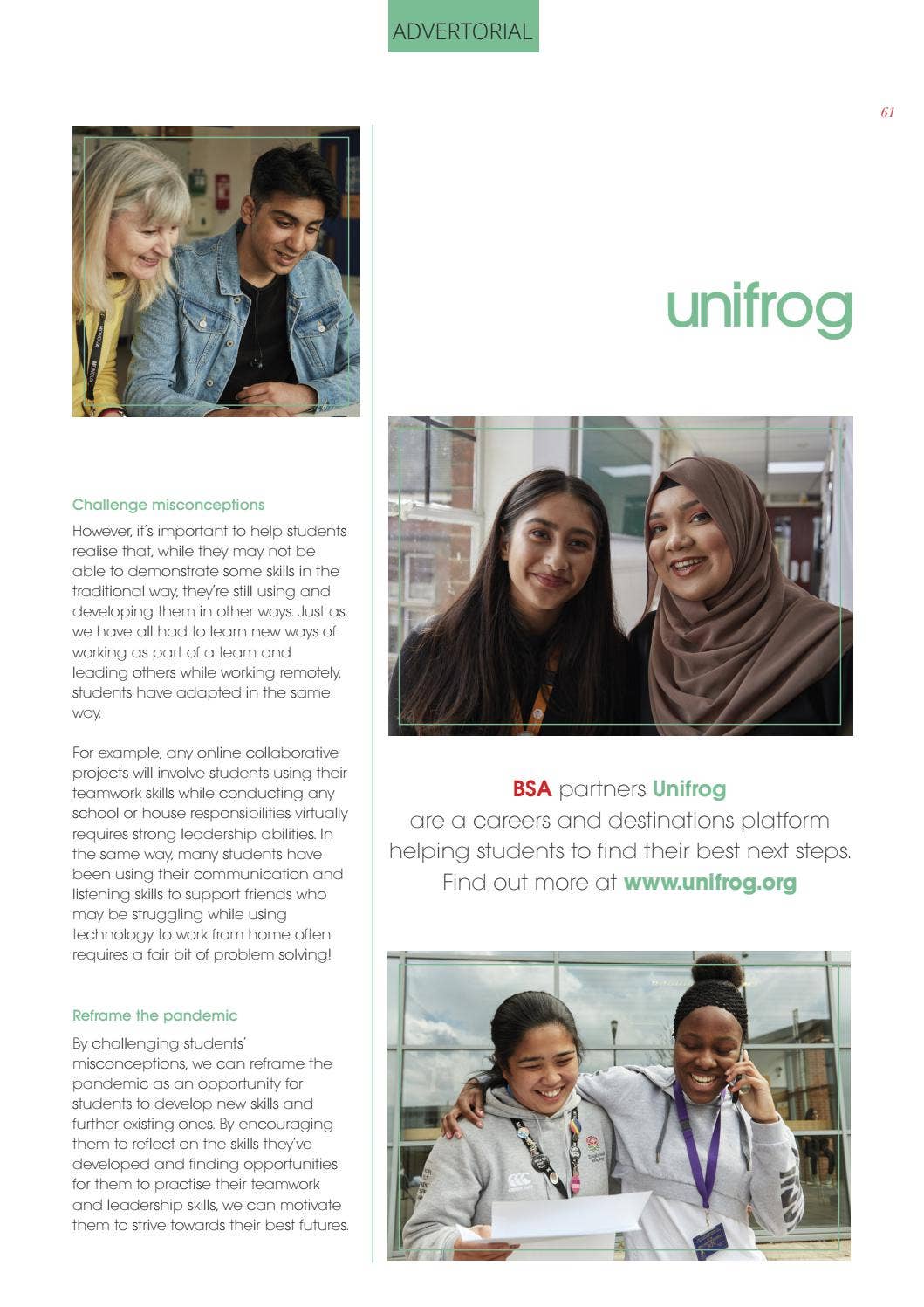 BSA Magazine - Spring 2021 by Boarding Schools' Association - Issuu