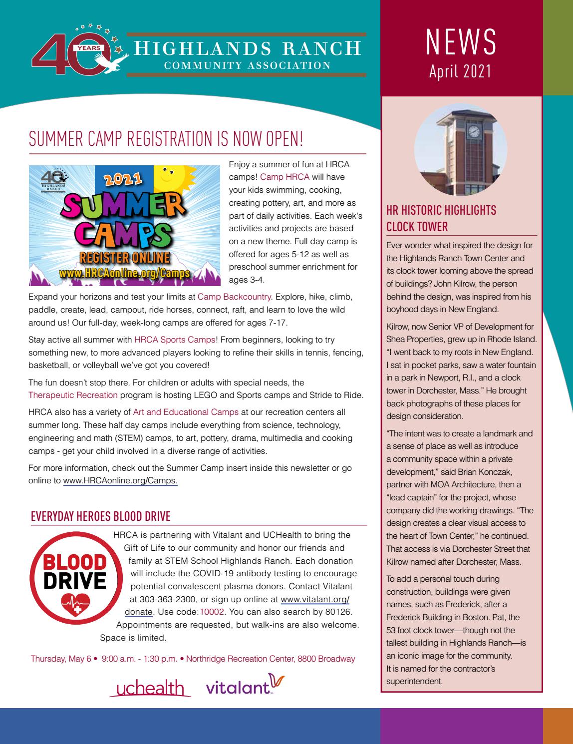 HRCA April 2021 Newsletter by Laura Mitchell - Issuu