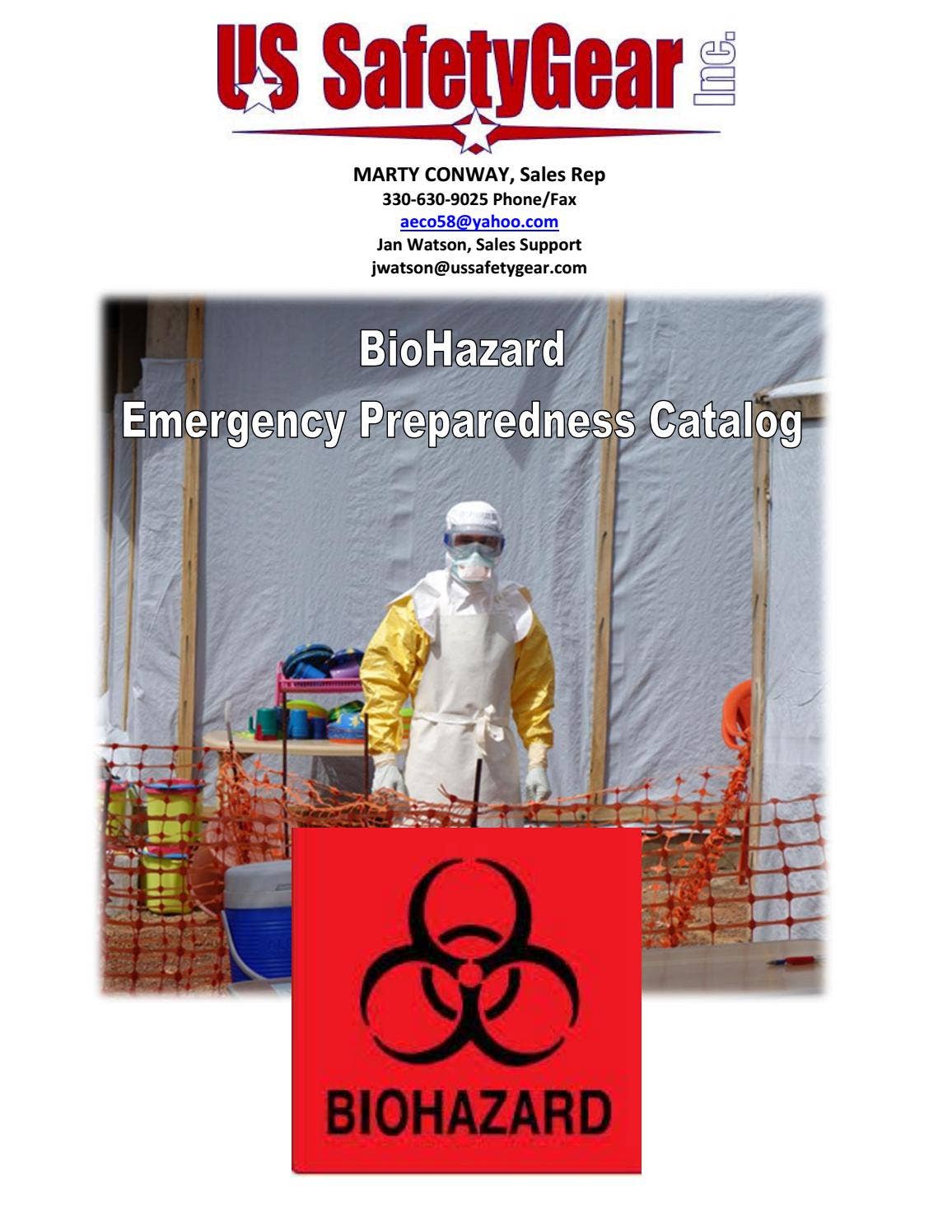 US SafetyGear, Inc. BioHazard Emergency Preparedness Catalog by ...