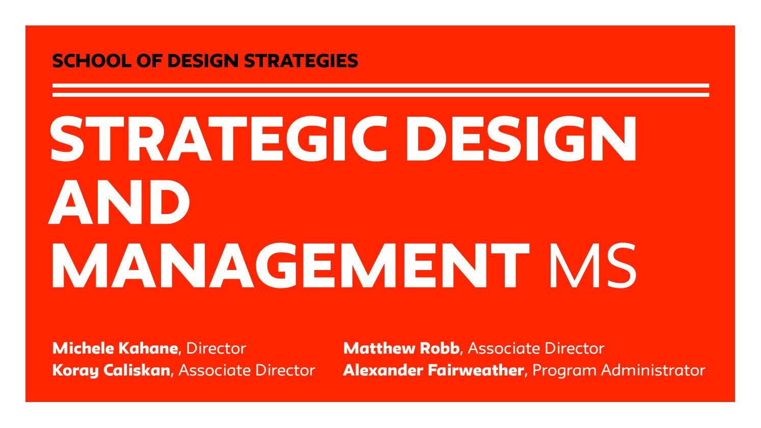 MS SDM Program Overview by Parsons MS SDM - Issuu