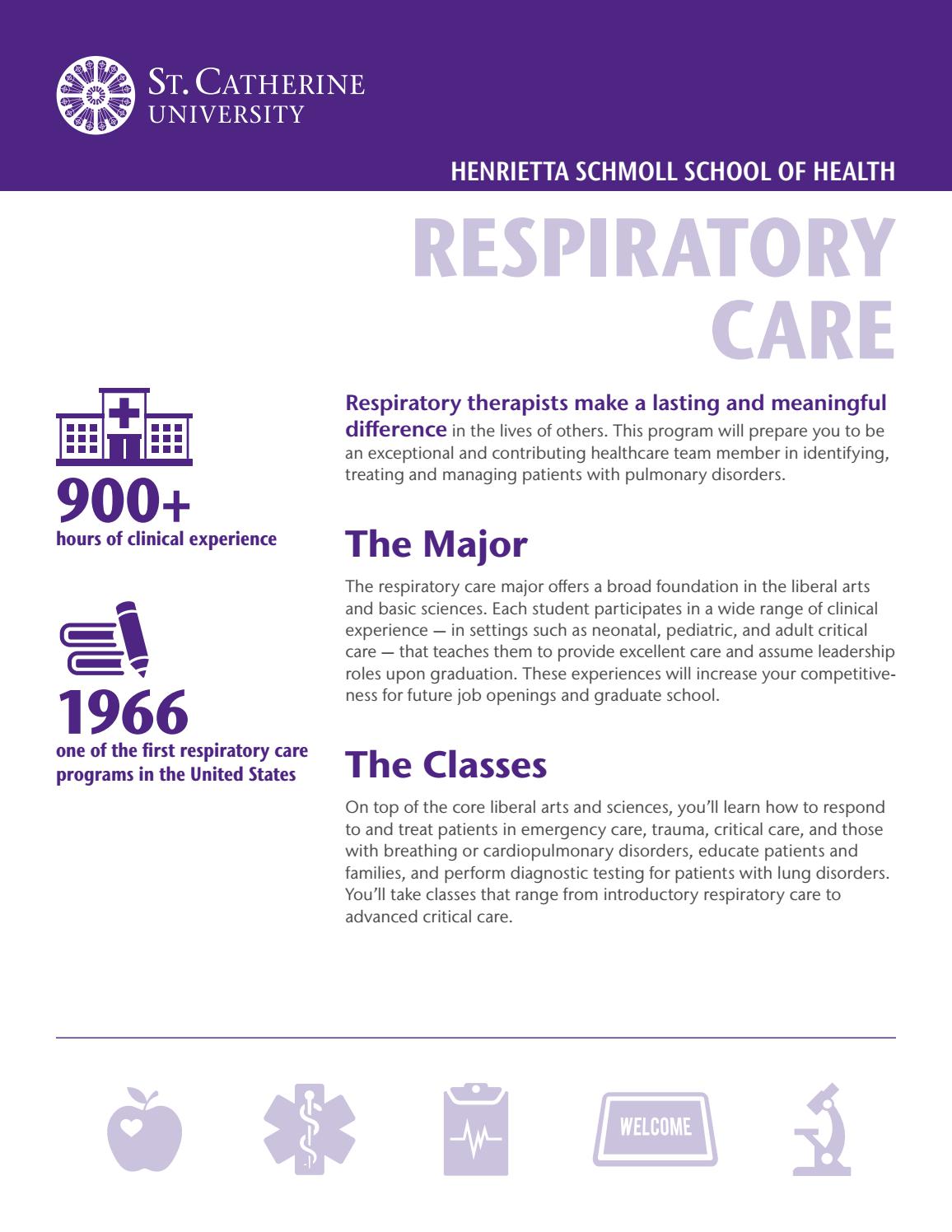 College for Women: Respiratory Care by St. Catherine University - Issuu