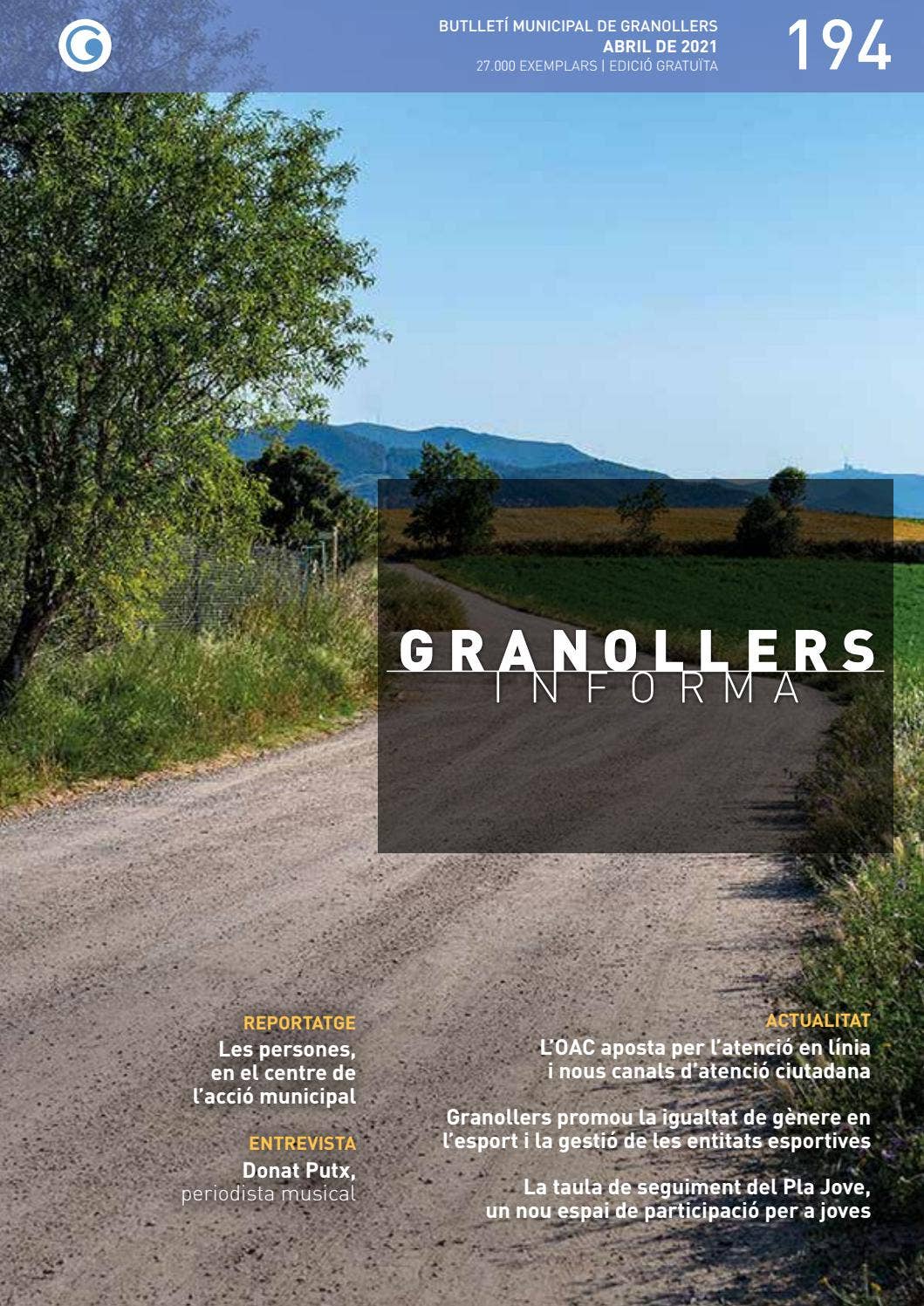 Granollers Informa abril 2021 by Ajuntament de Granollers - Issuu