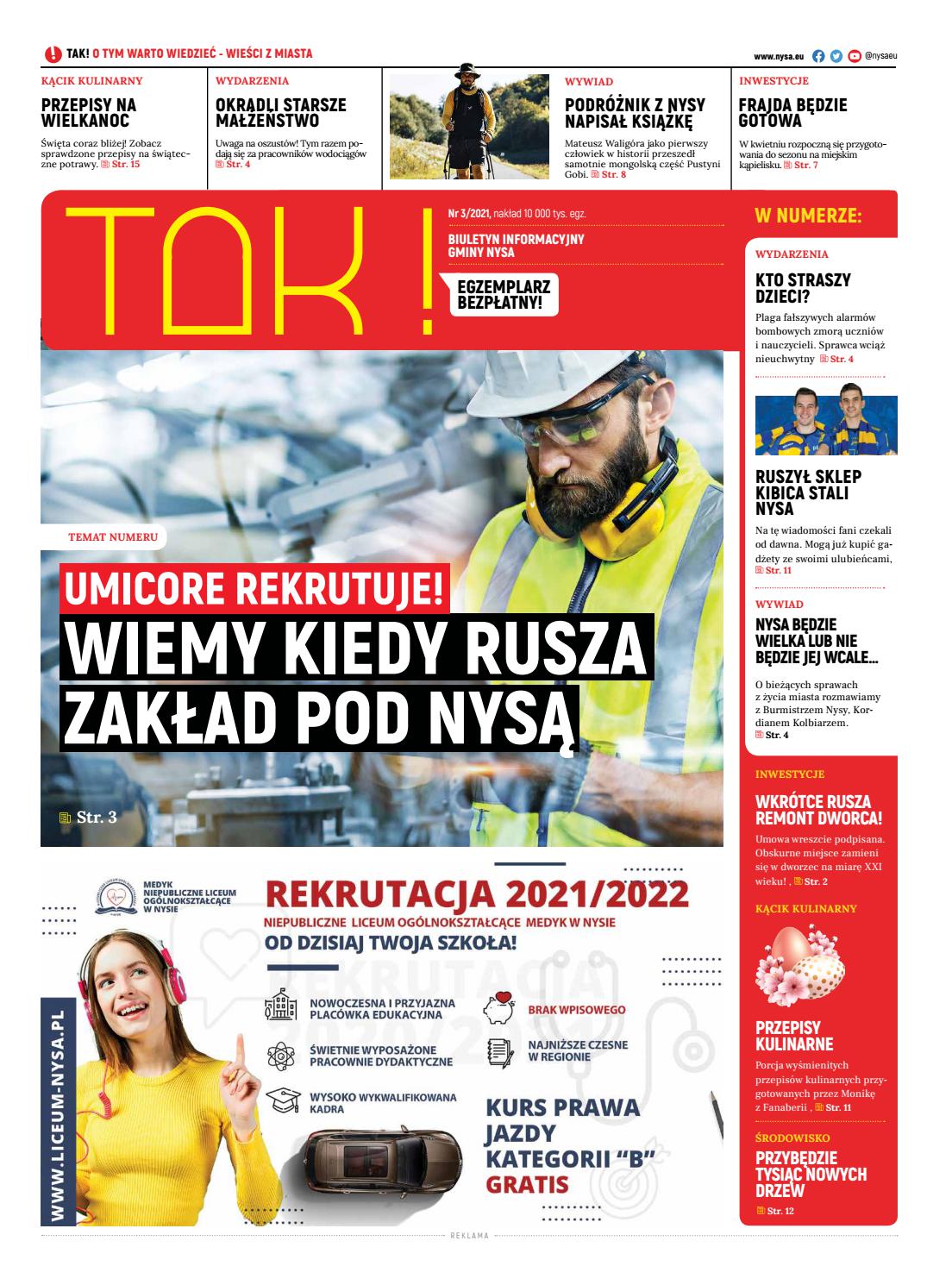 TAK! 3/2021 by Agencja Rozwoju Nysy - Issuu