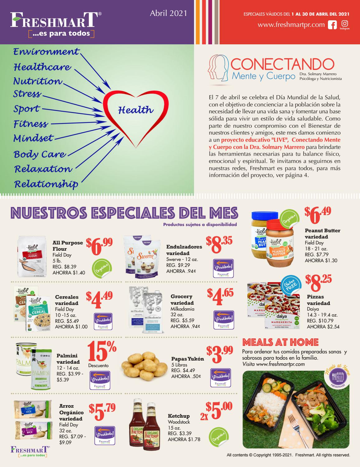 Freshmart Valido Abril 1-30 by El Vocero de Puerto Rico - Issuu