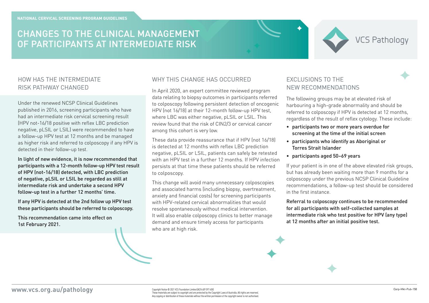 Intermediate Pathway changes by Victorian Cytology Service - Issuu