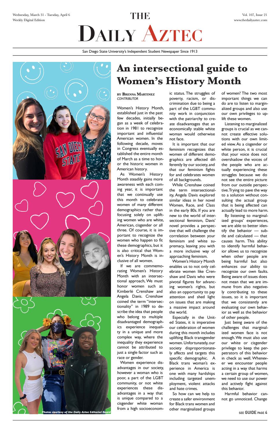 The Daily Aztec 03/31/2021 by The Daily Aztec - Issuu