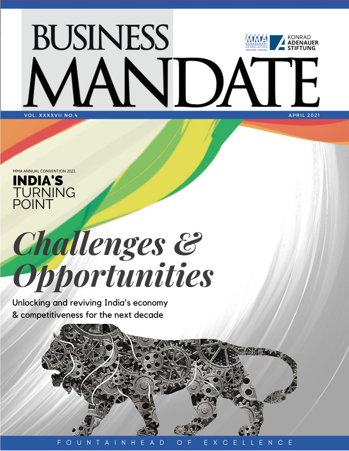 MMA Business Mandate (April 2021) by Madras Management Association - Issuu