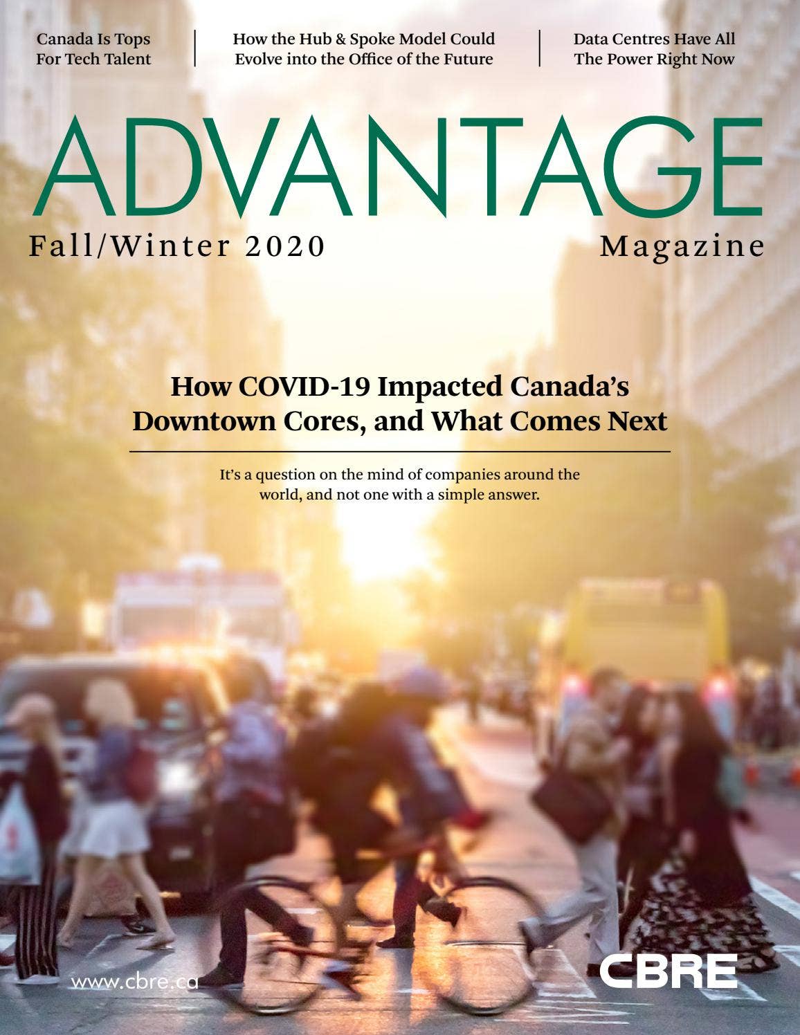 CBRE Canada Advantage Magazine - Fall/Winter 2020 by cbrecanada - Issuu